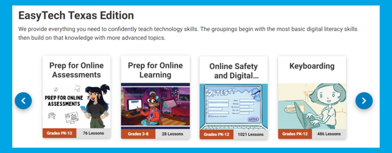 Texas Prep for Online Assessments by EasyTech | Learning.com